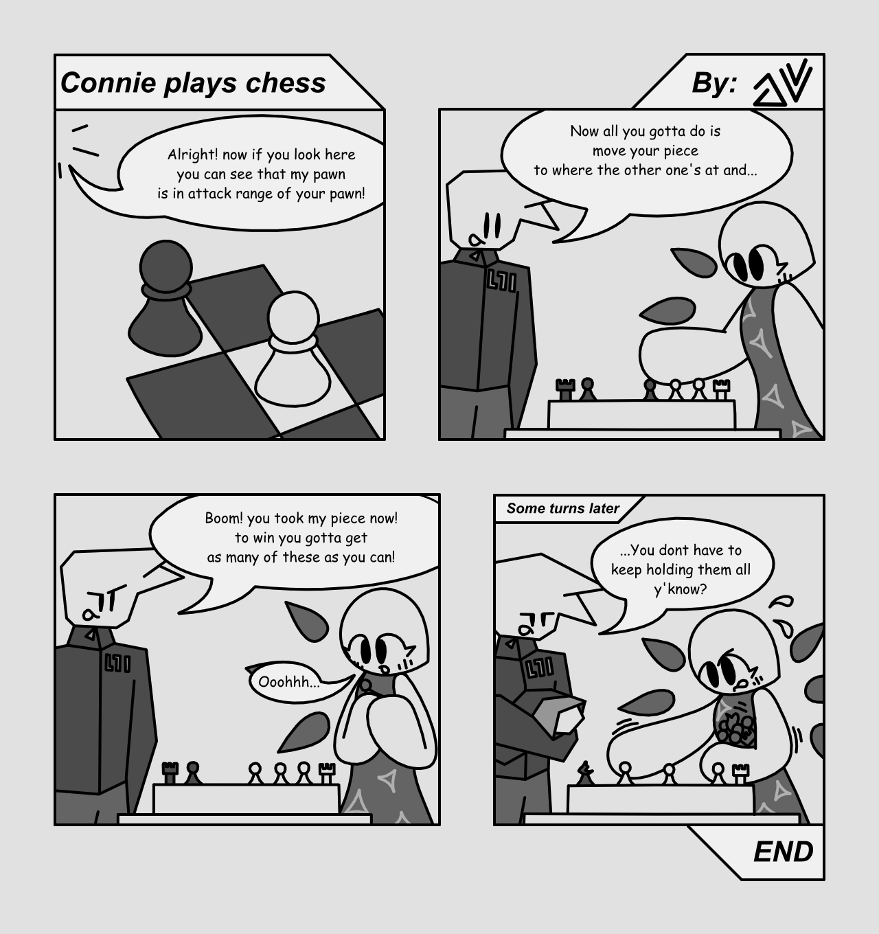Connie Plays Chess - Finished Artworks - Krita Artists