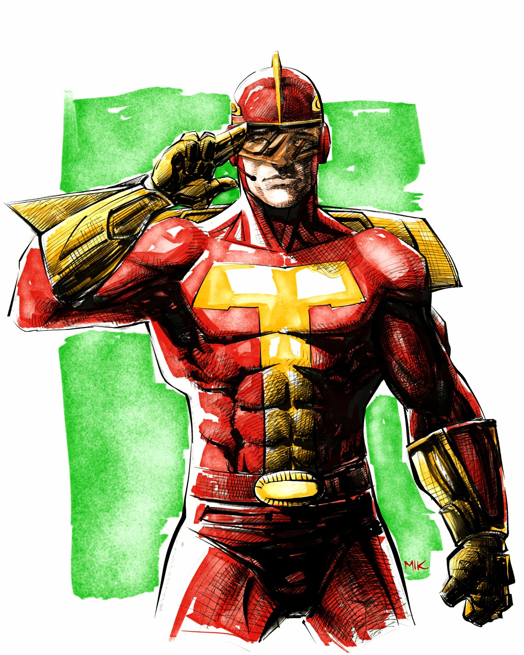 Turbo man - Finished Artworks - Krita Artists