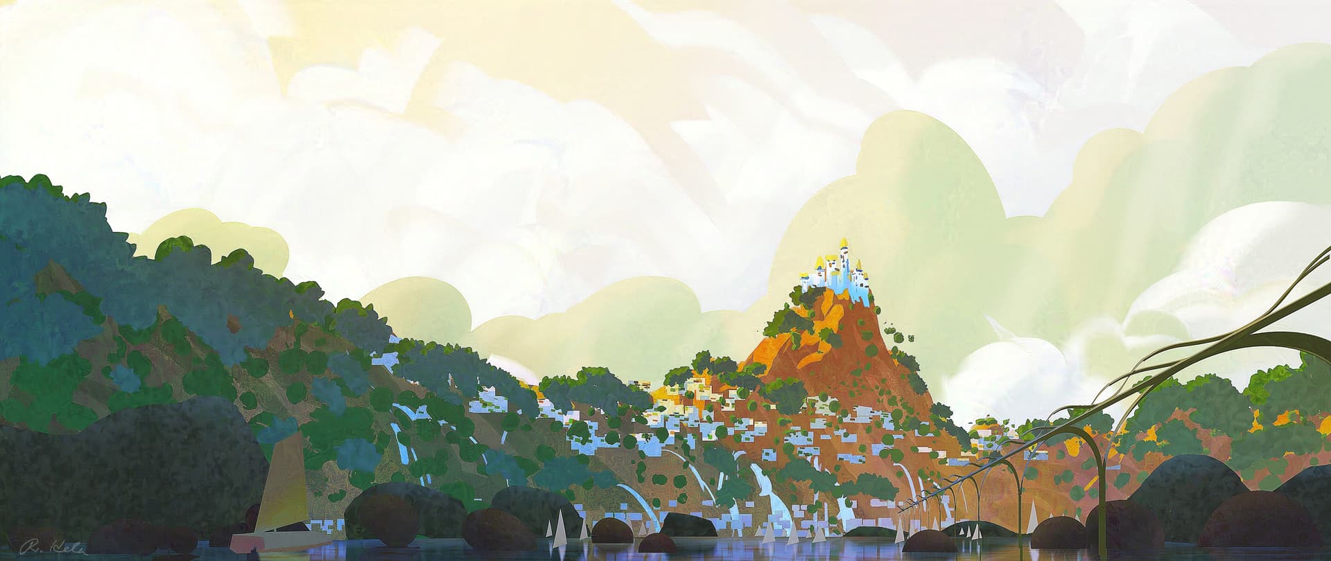 Cloud town - Finished Artworks - Krita Artists