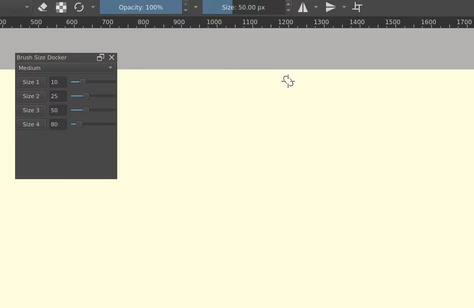 Brush Size Docker - Plugins - Krita Artists