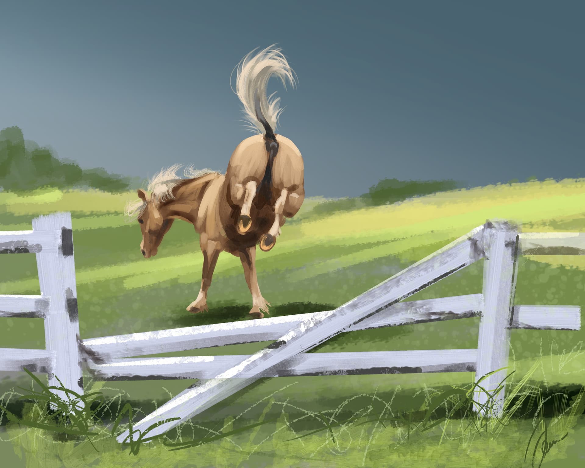 "Finally Free" 30 min Limit Painting - Finished Artworks - Krita Artists