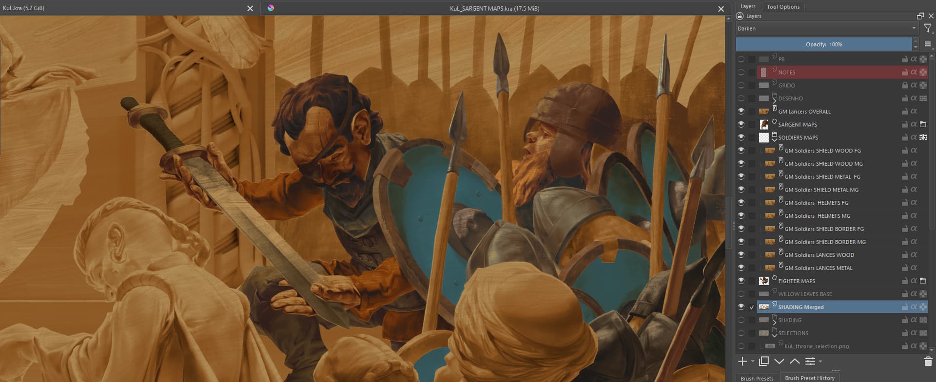 About groups and gradient maps - General Questions - Krita Artists