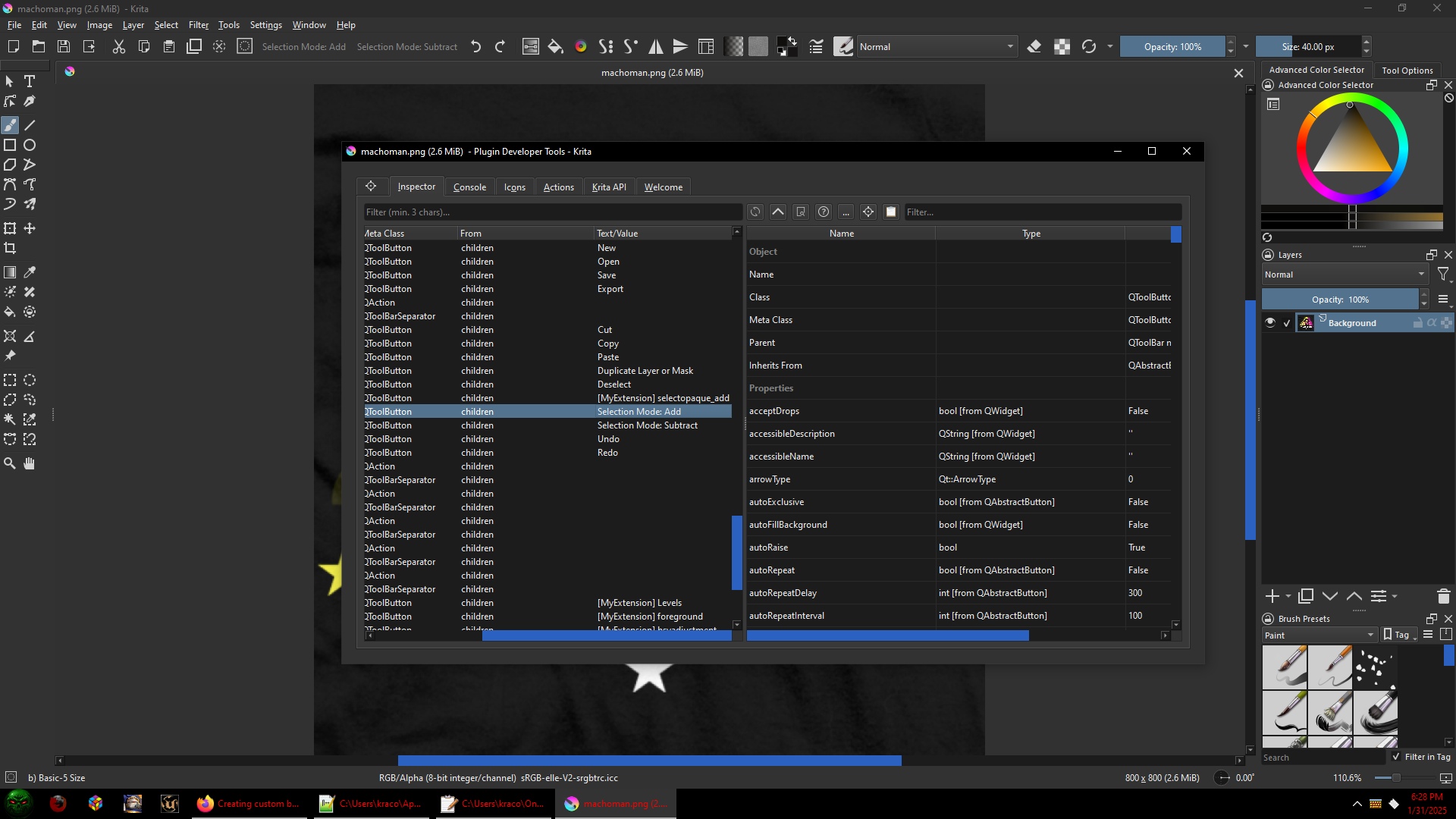 Creating custom buttons - Basics & Interface - Krita Artists