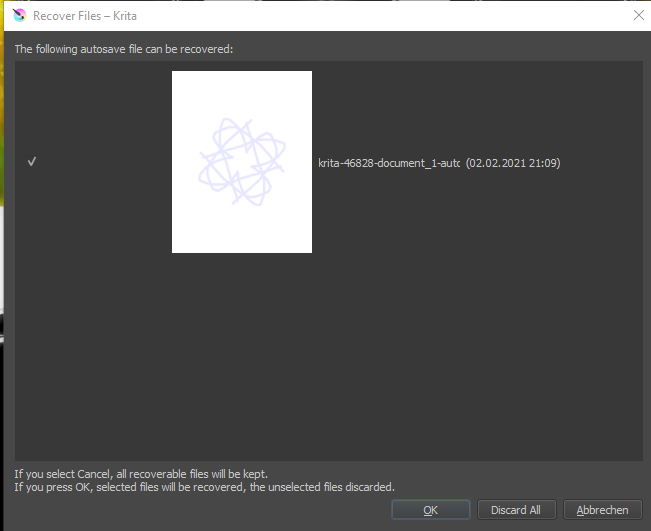 I start Krita and it lags up at the autosave screen. - Input Device ...