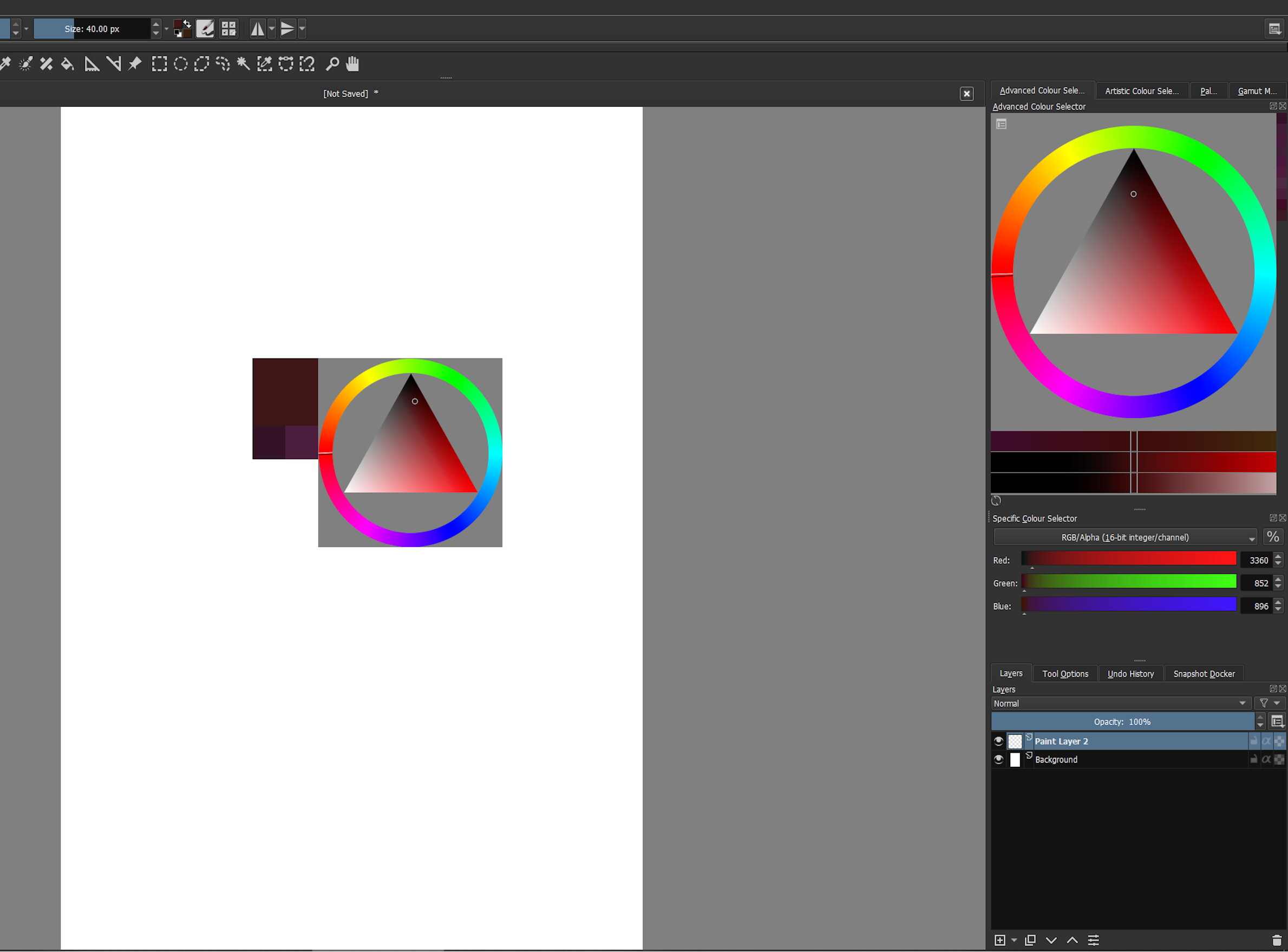 Advanced colour selector bug? - General Questions - Krita Artists