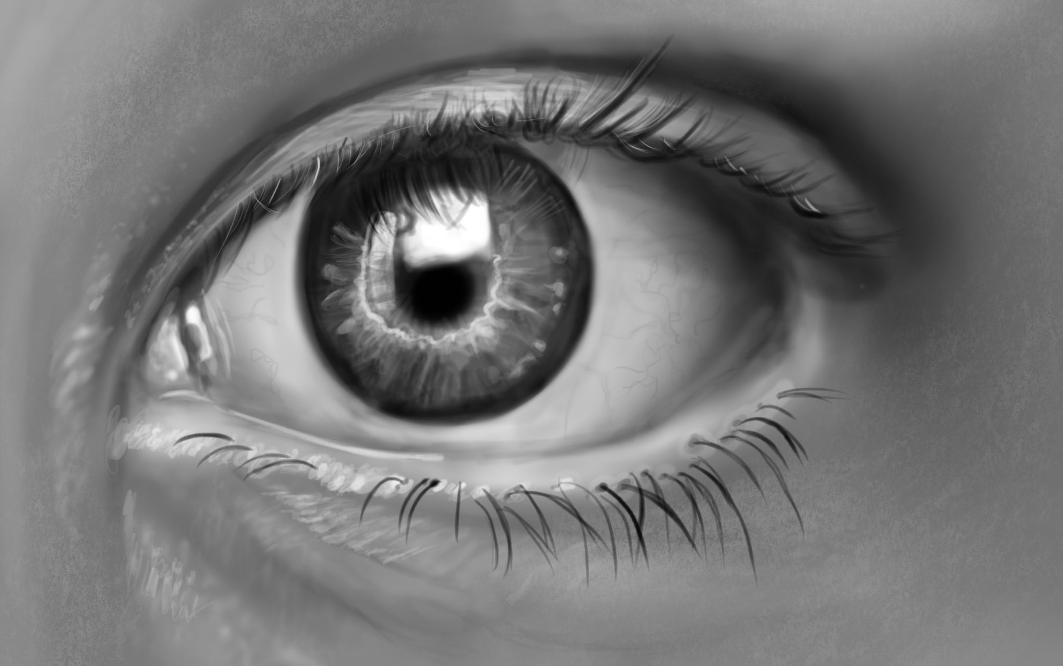 how to draw an eye on krita