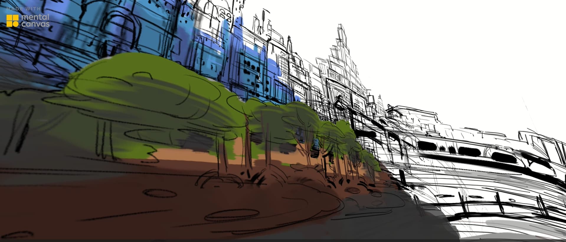 Drawing and color sketch - Finished Artworks - Krita Artists