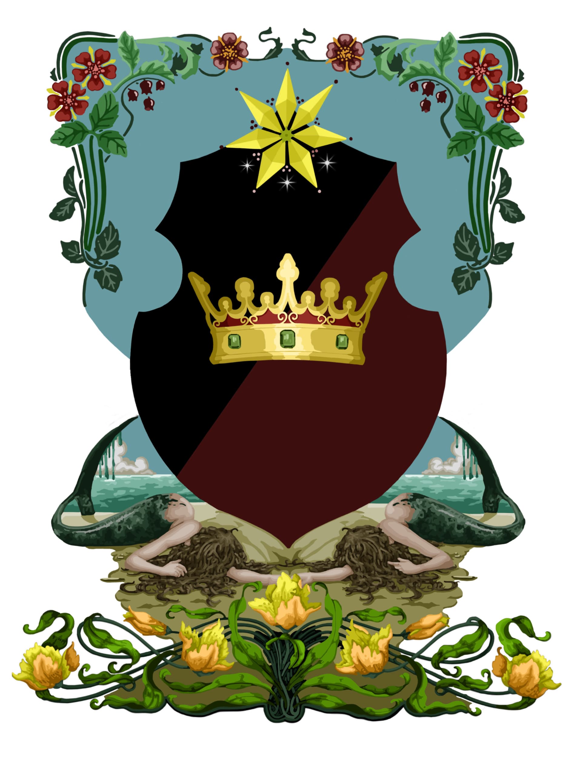Fantasy Crest (This was a commission - Finished Artworks - Krita Artists