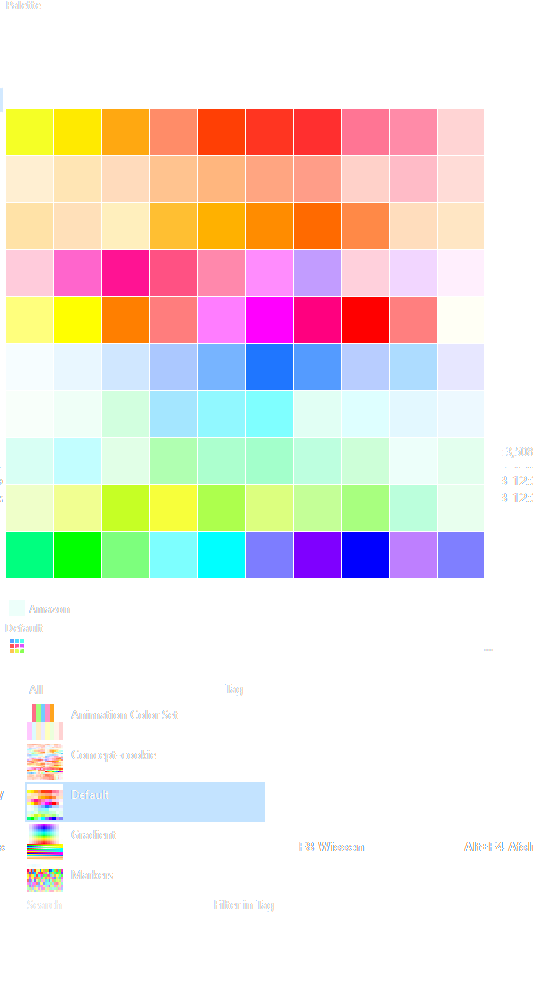 Default palette changes unaspected from 20 colors to 10 - Bundles and ...