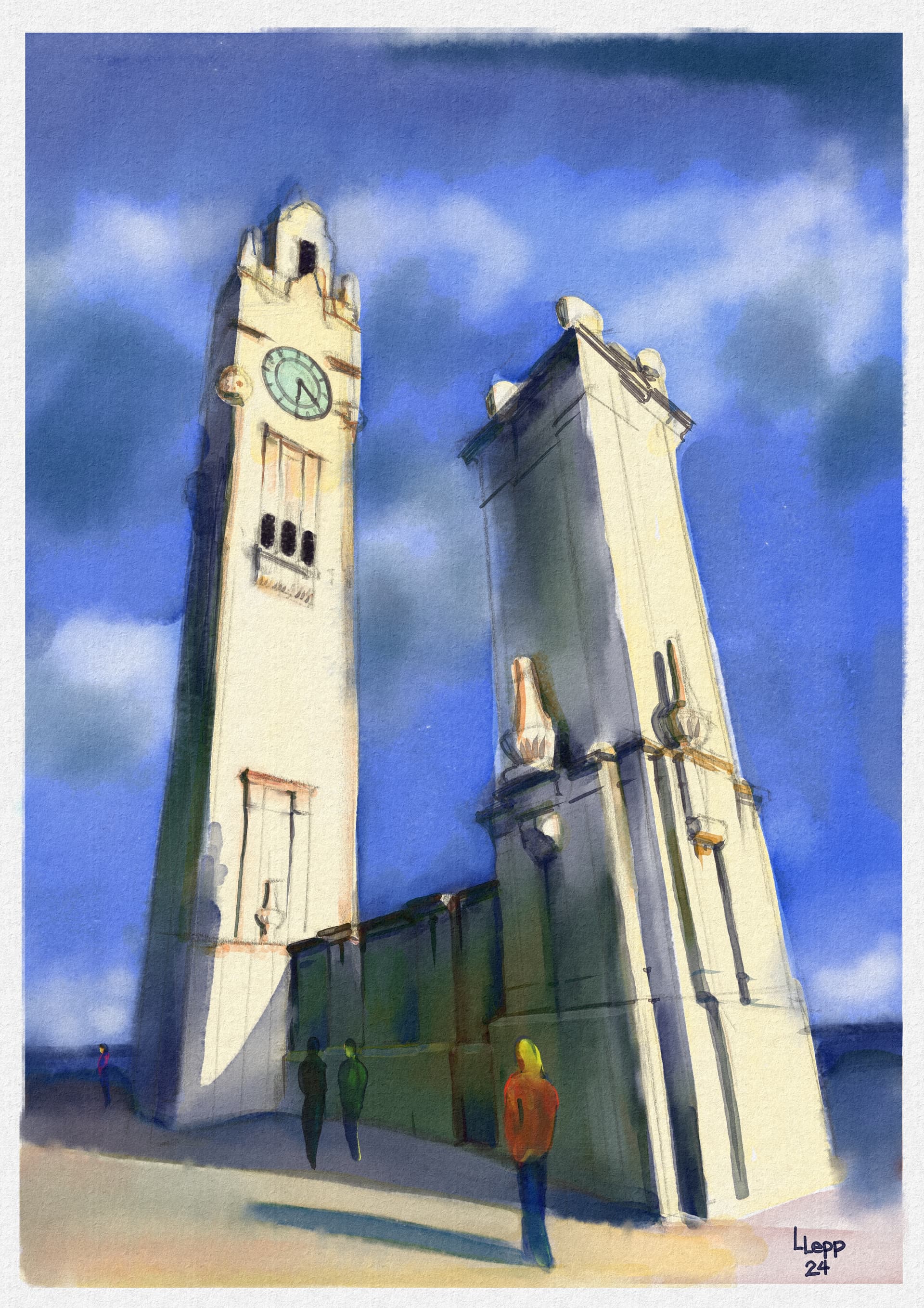 All around the clock tower - Finished Artworks - Krita Artists