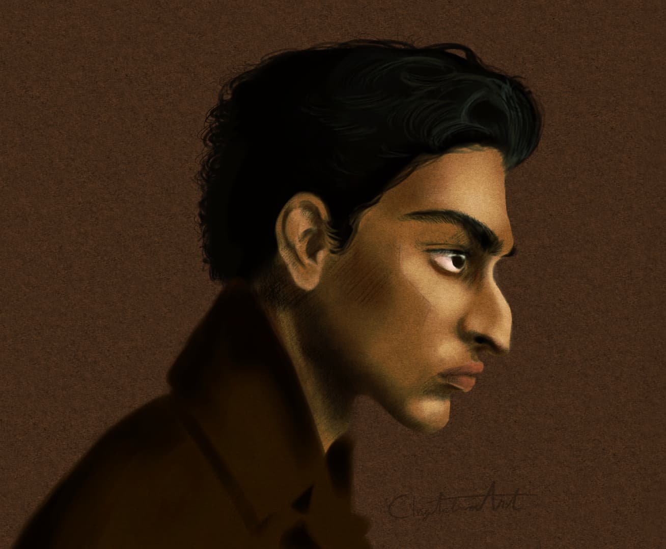 Side profile practice (4) - Finished Artworks - Krita Artists