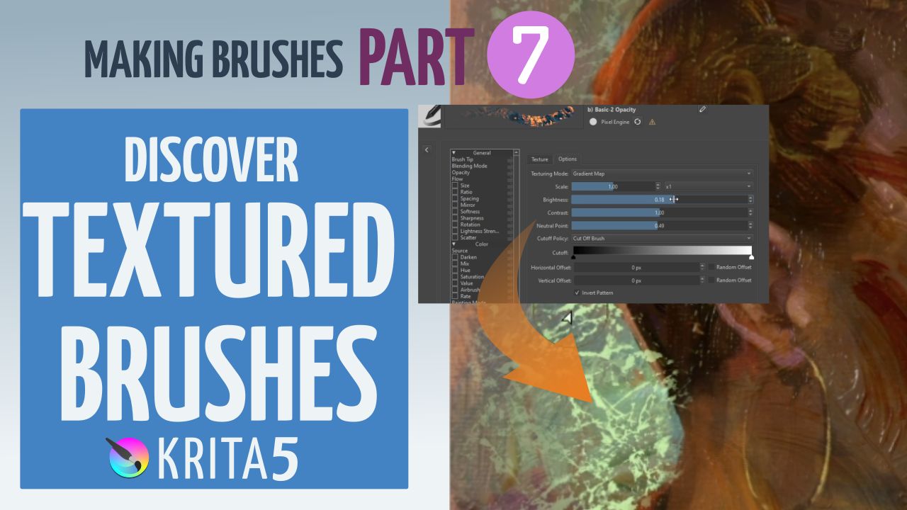 NEW video in Youtube Channel. Textured Brushes in Krita 5 - Tutorials ...