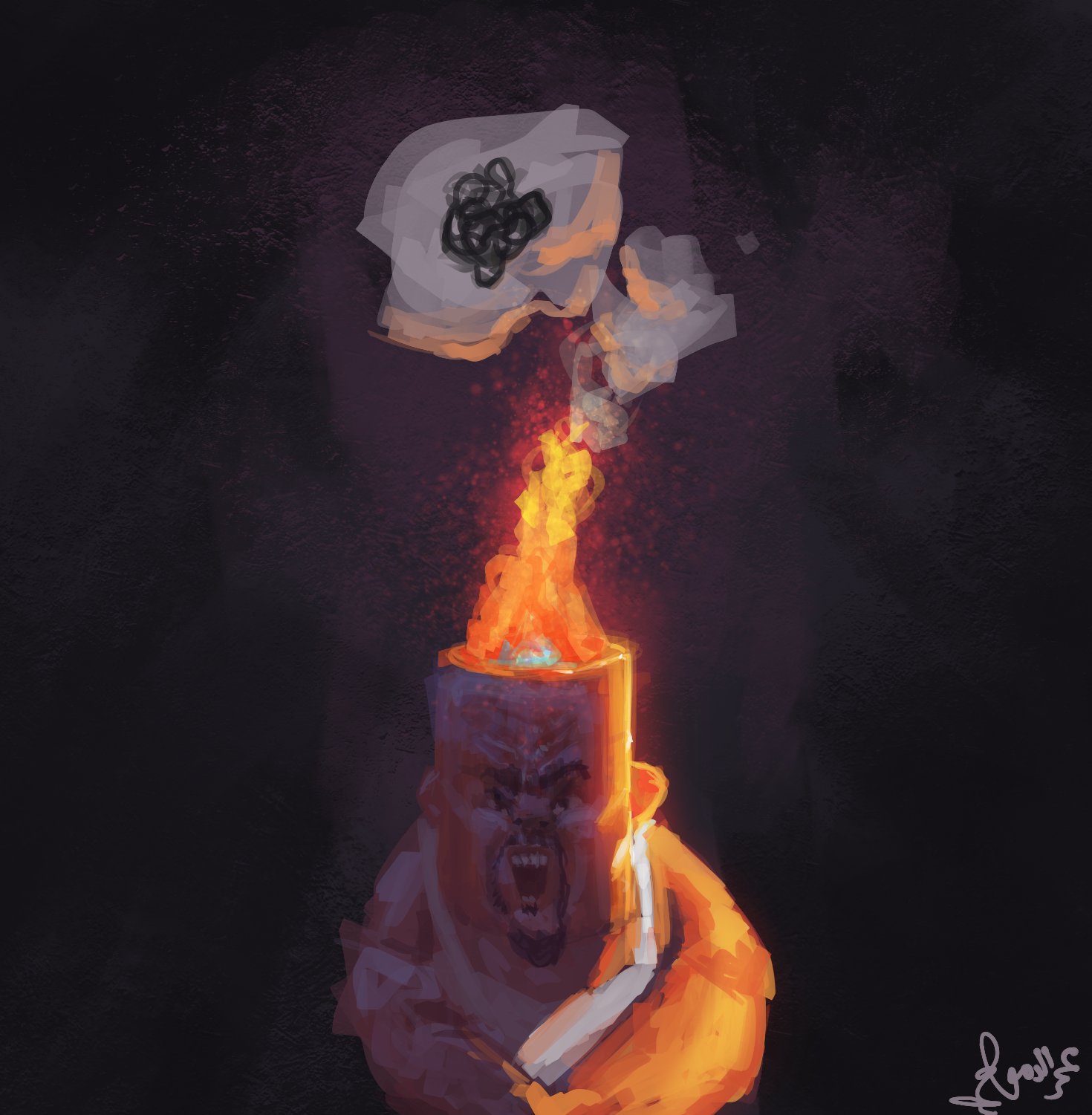 On Fire - Finished Artworks - Krita Artists