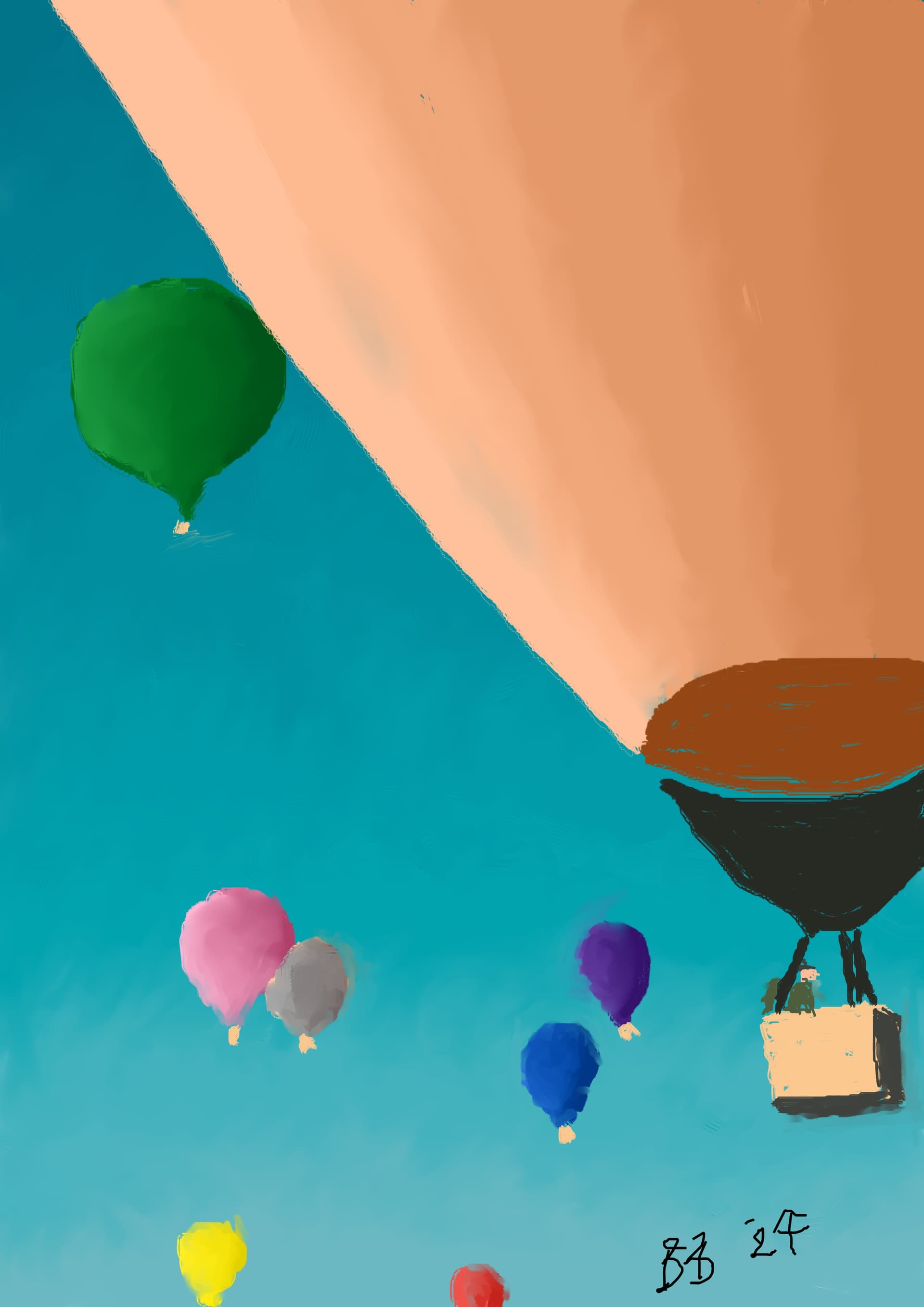 Balloon Flight - Finished Artworks - Krita Artists