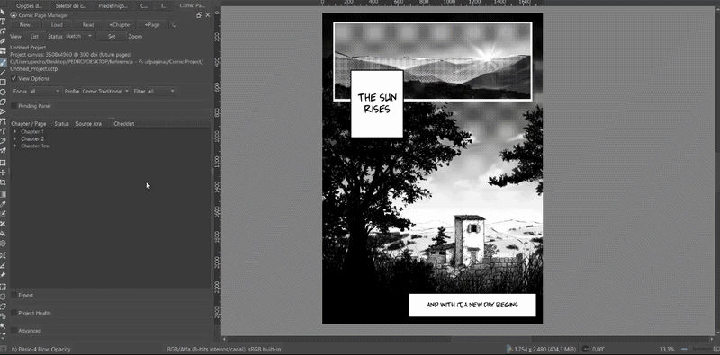 InkBalloon + Comic Page Manager — Comic Workflow for Krita - Plugins ...