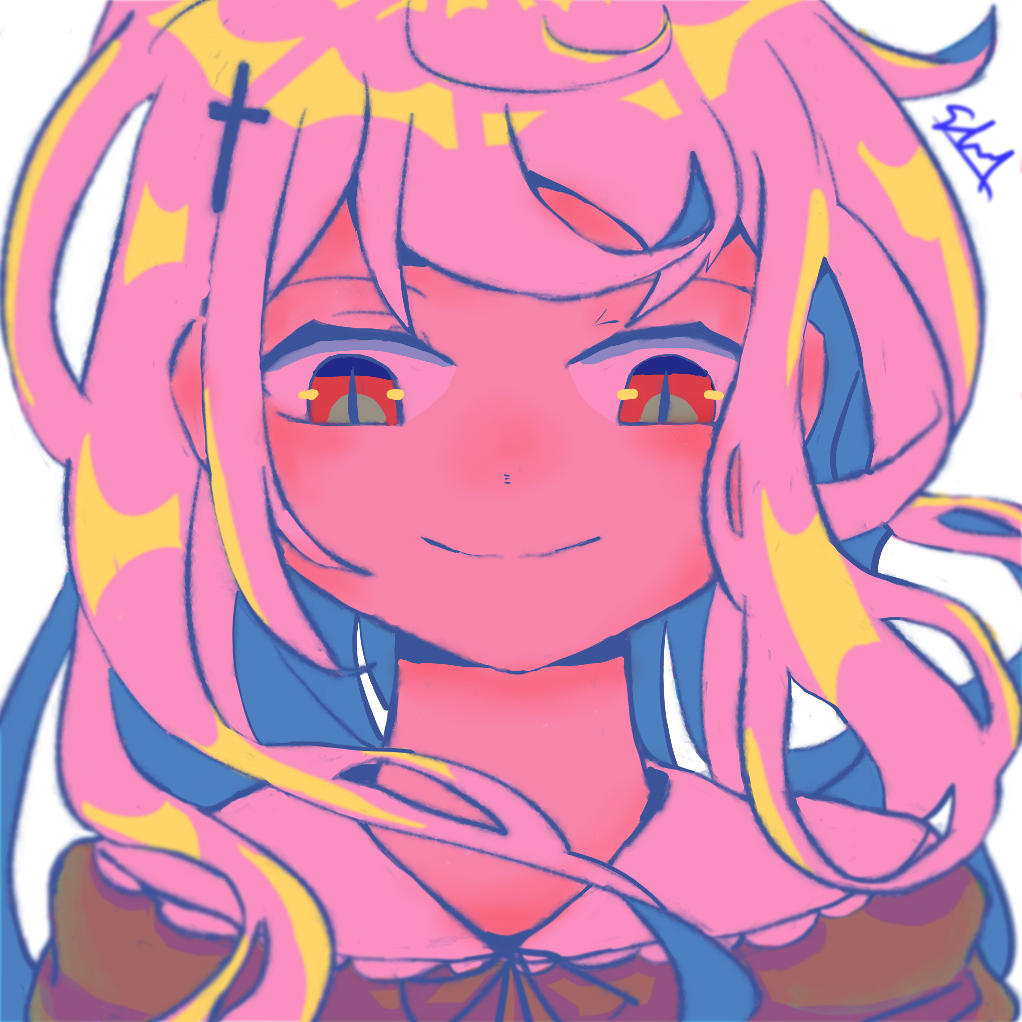 A highly saturated color girl - Finished Artworks - Krita Artists