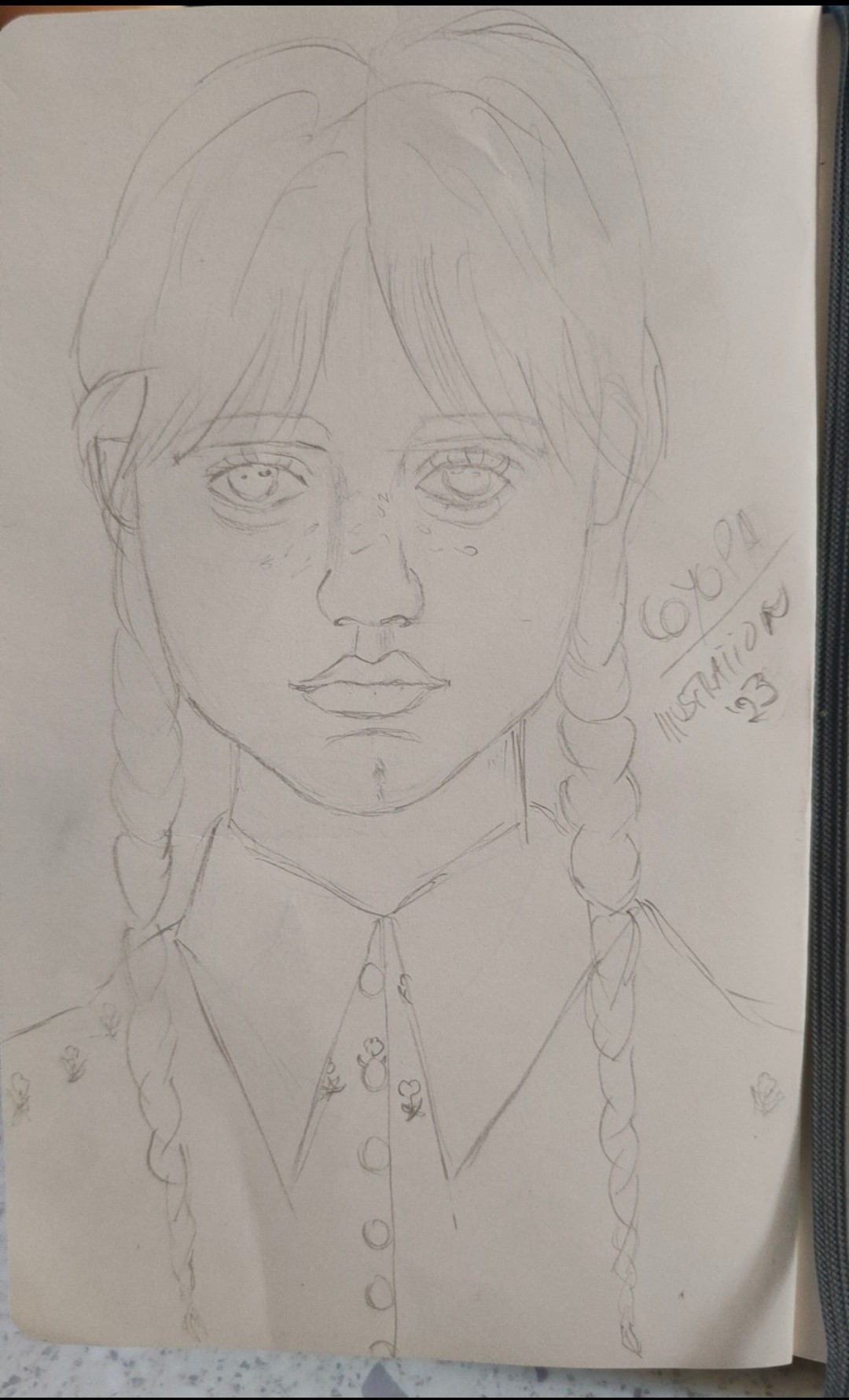 Wednesday portrait - Work In Progress - Krita Artists