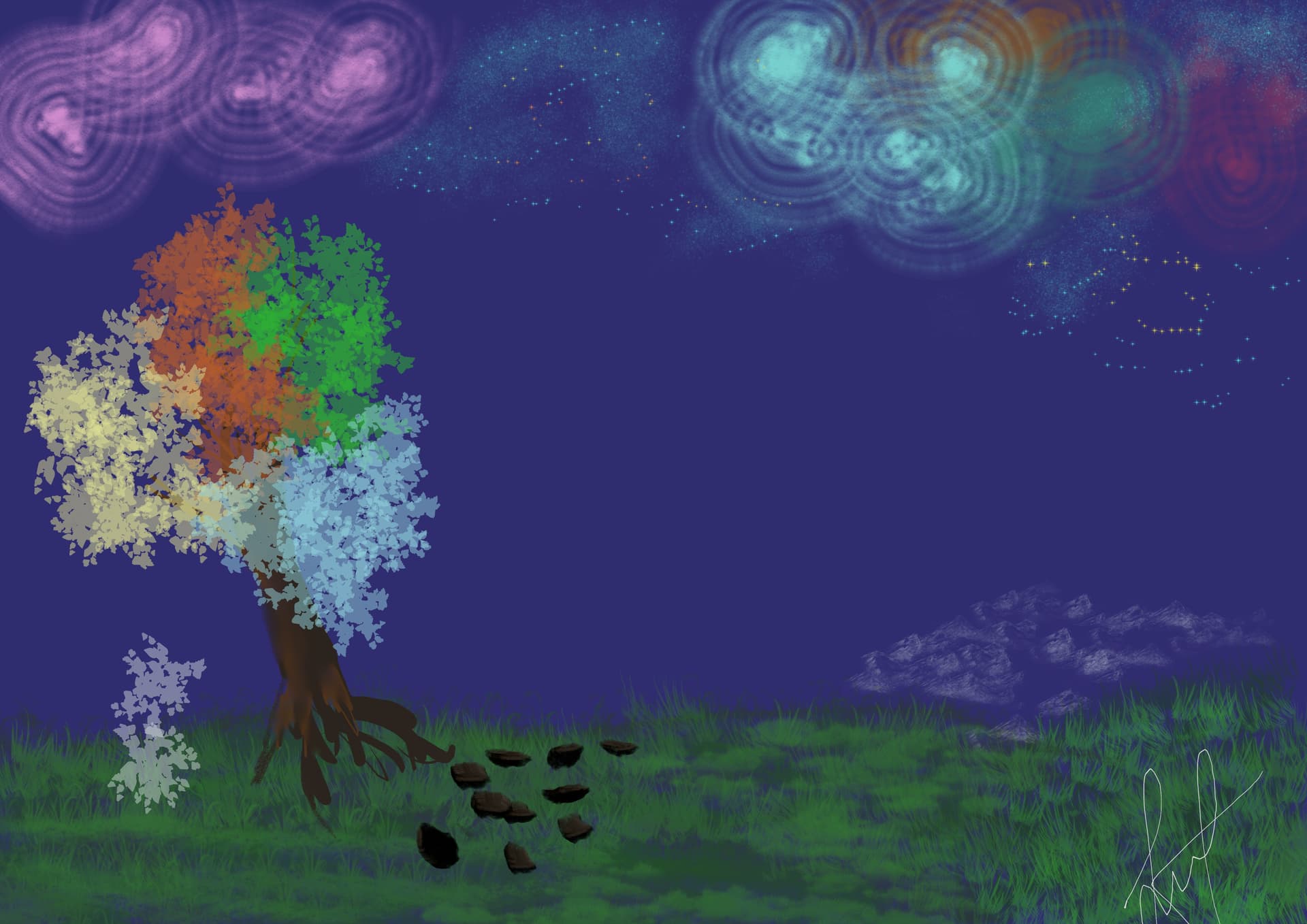 The tree of desires - sketchbook - Krita Artists