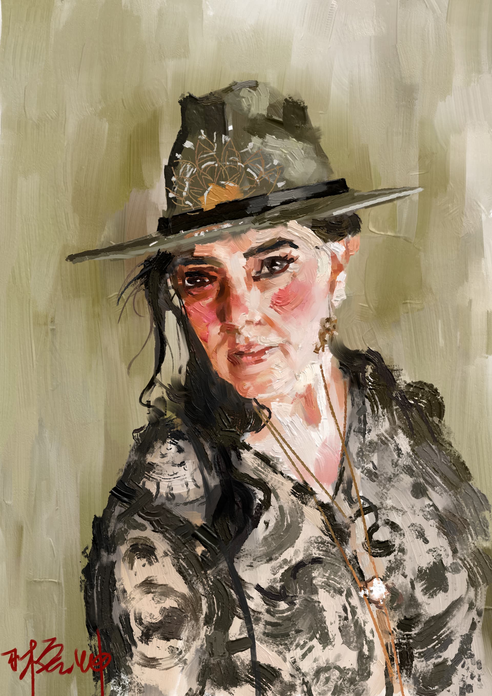 Painting a lady - Finished Artworks - Krita Artists