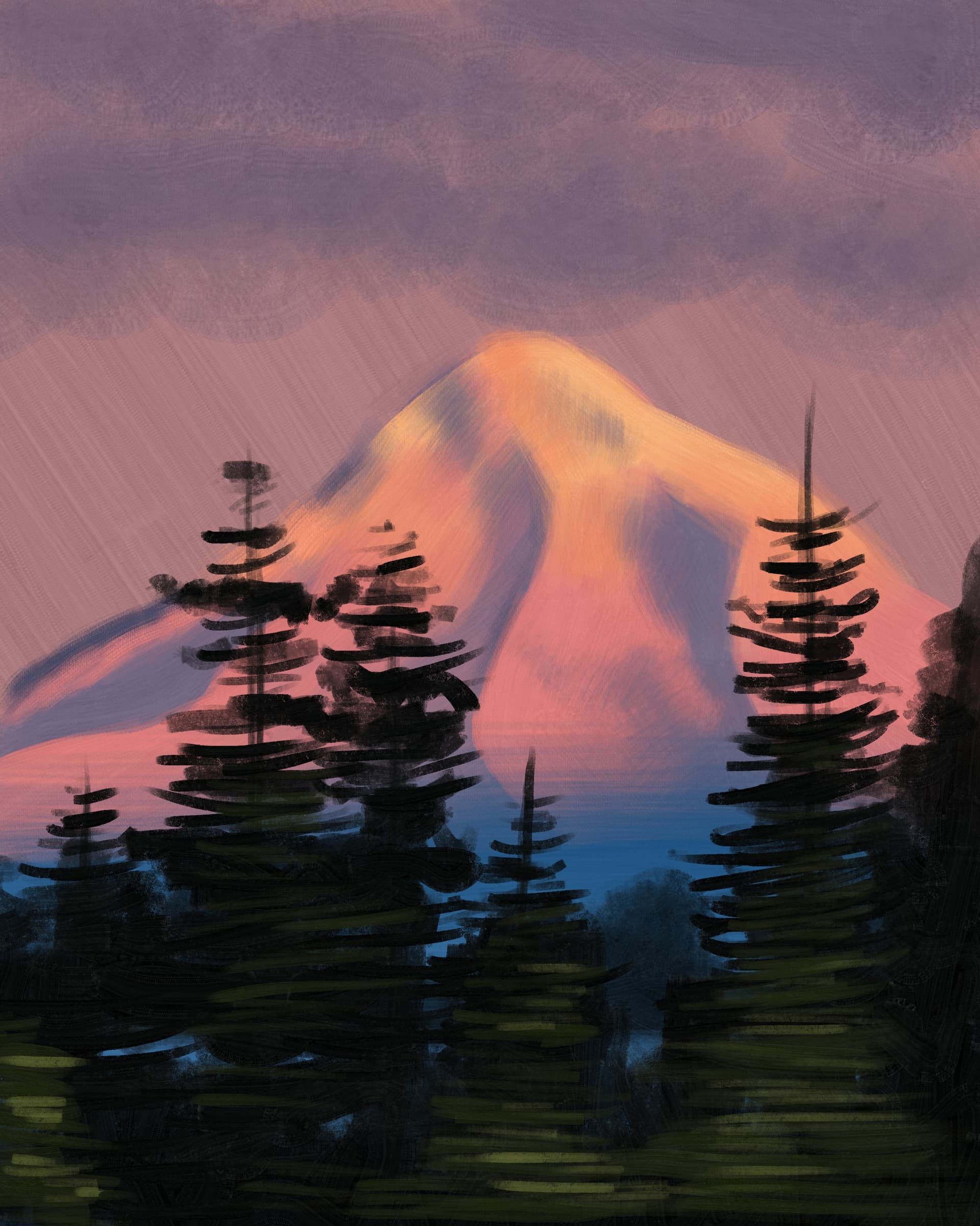 A little landscape study - Finished Artworks - Krita Artists