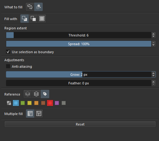 Fill tool only samples from the first frame when using colour labels ...