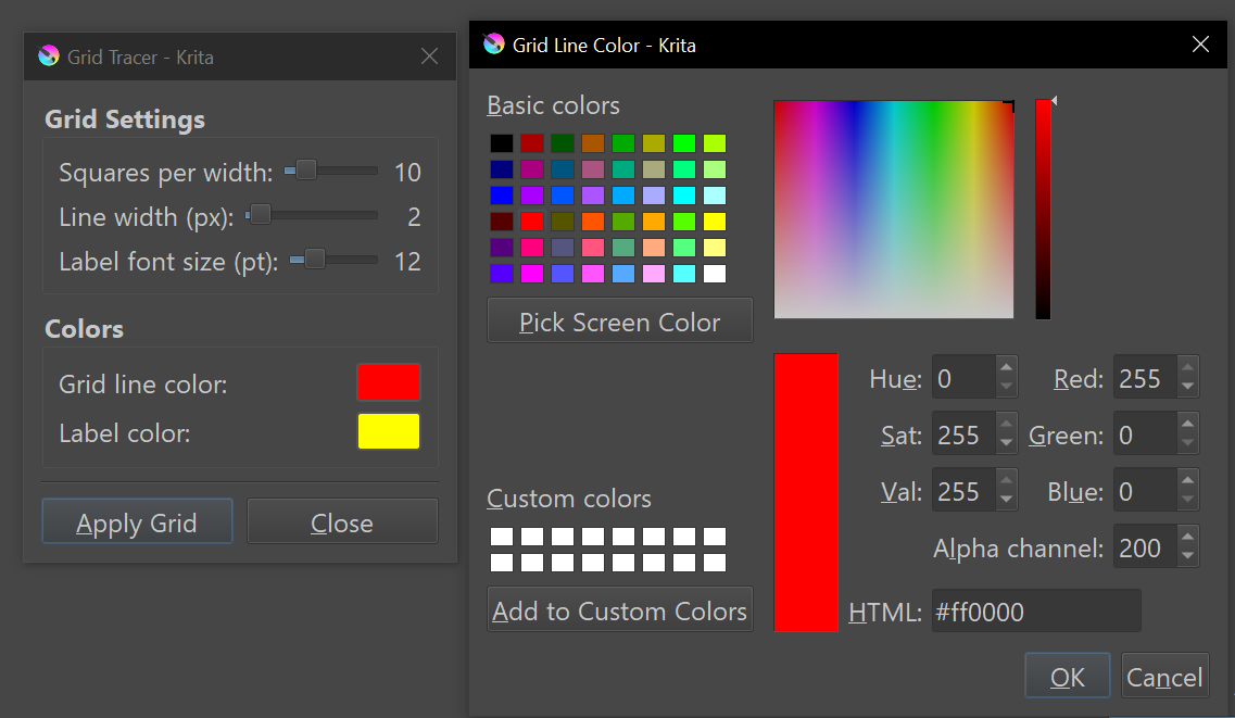 Grid tracer script - Resources - Krita Artists