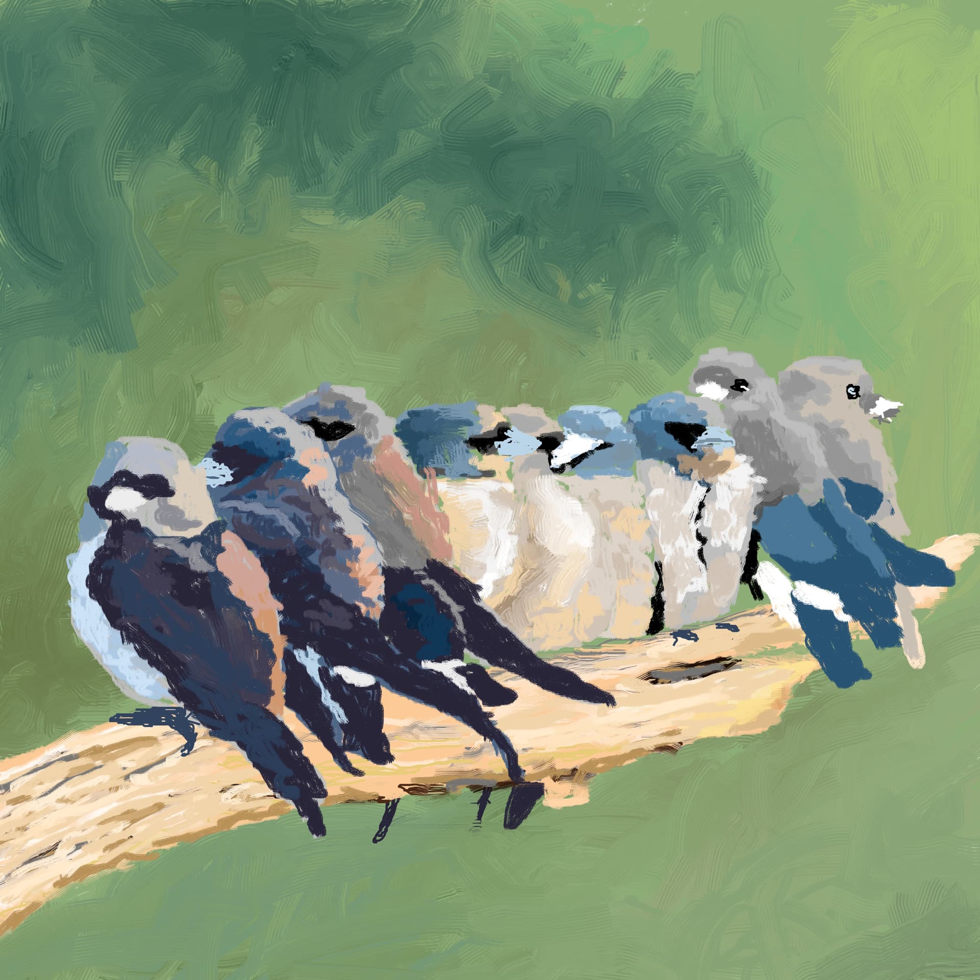 Birds of a Feather - Finished Artworks - Krita Artists