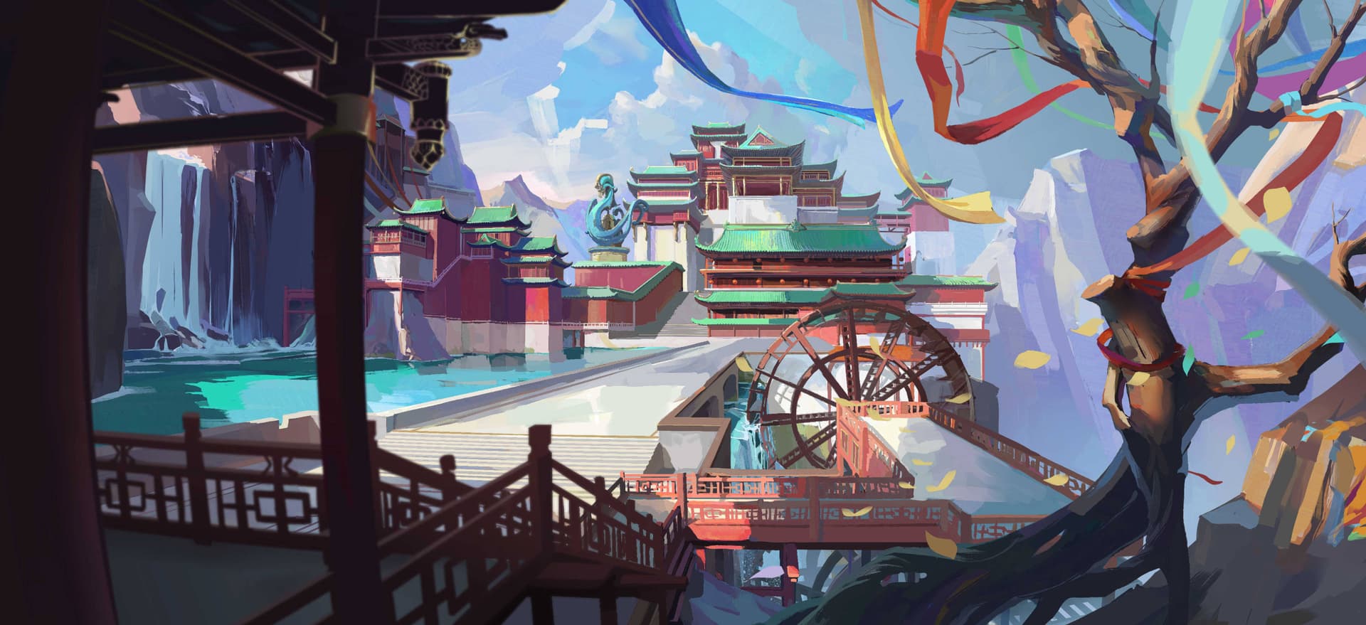 Chinese style fantasy scene - Finished Artworks - Krita Artists
