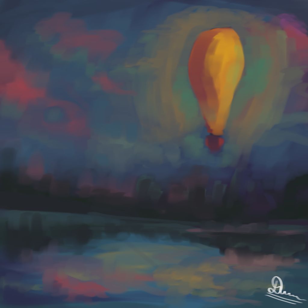 Hot air balloon - Finished Artworks - Krita Artists