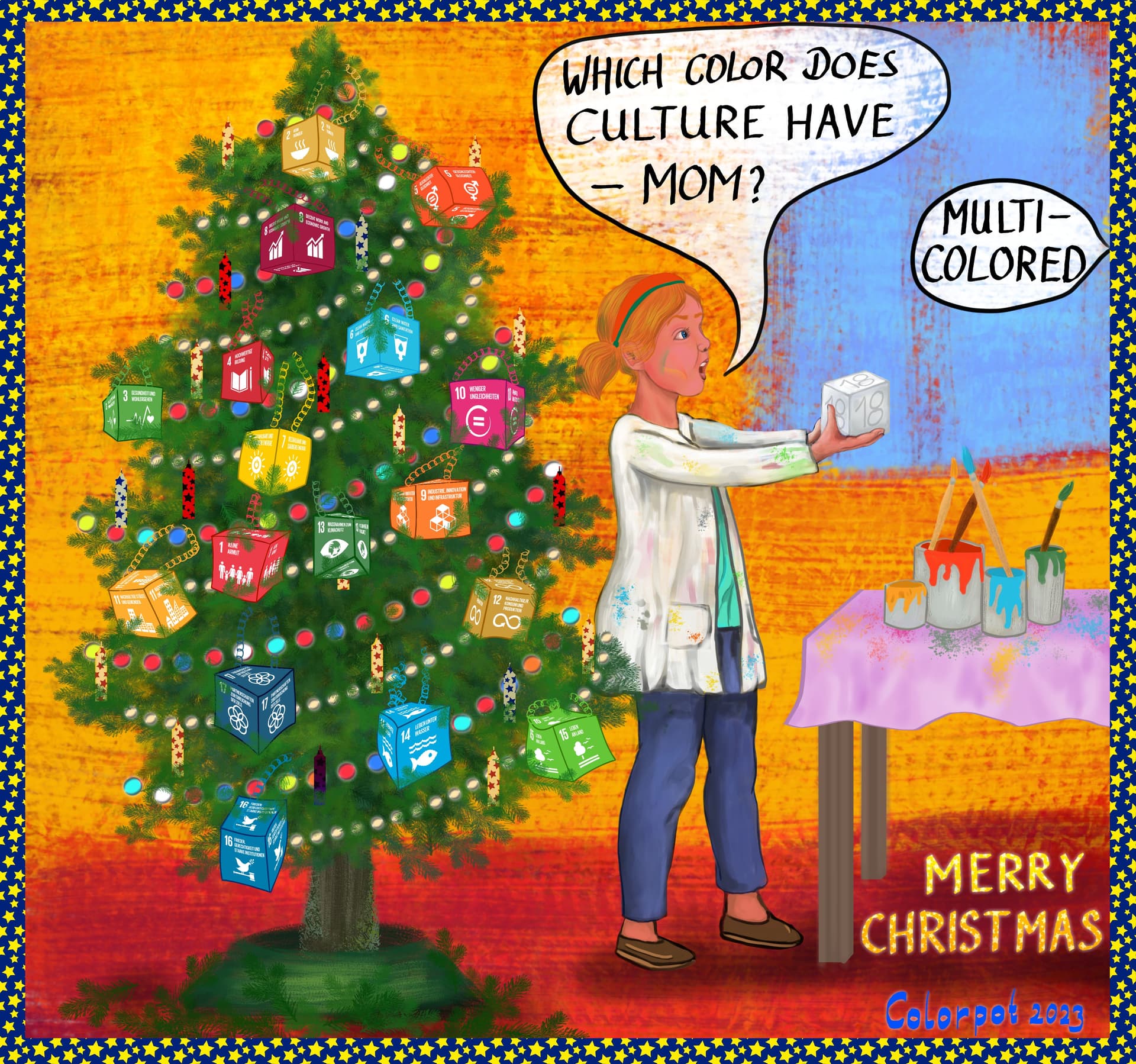 Wish "Culture" as SDG 18 and Merry Christmas 2023 - Finished Artworks ...