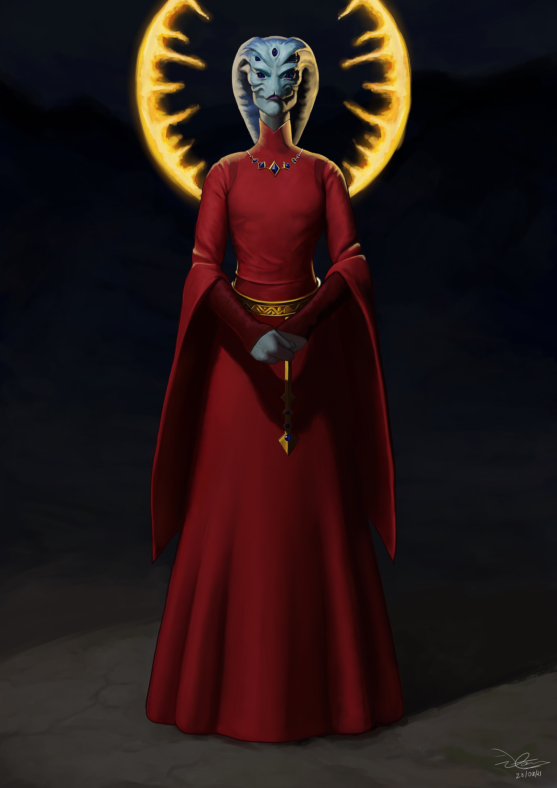 Alien Priestess - Finished Artworks - Krita Artists