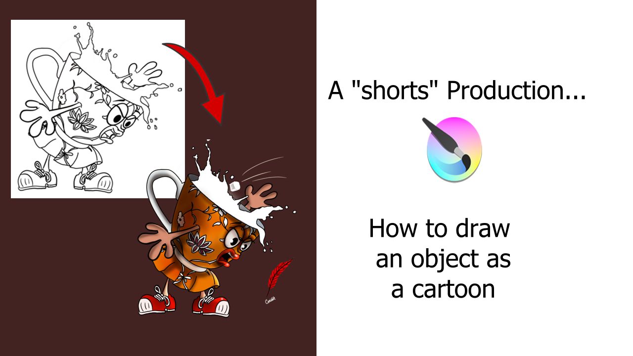 TURN AN OBJECT INTO A CARTOON (TEACUP ANYONE?) | a short video tutorial ...