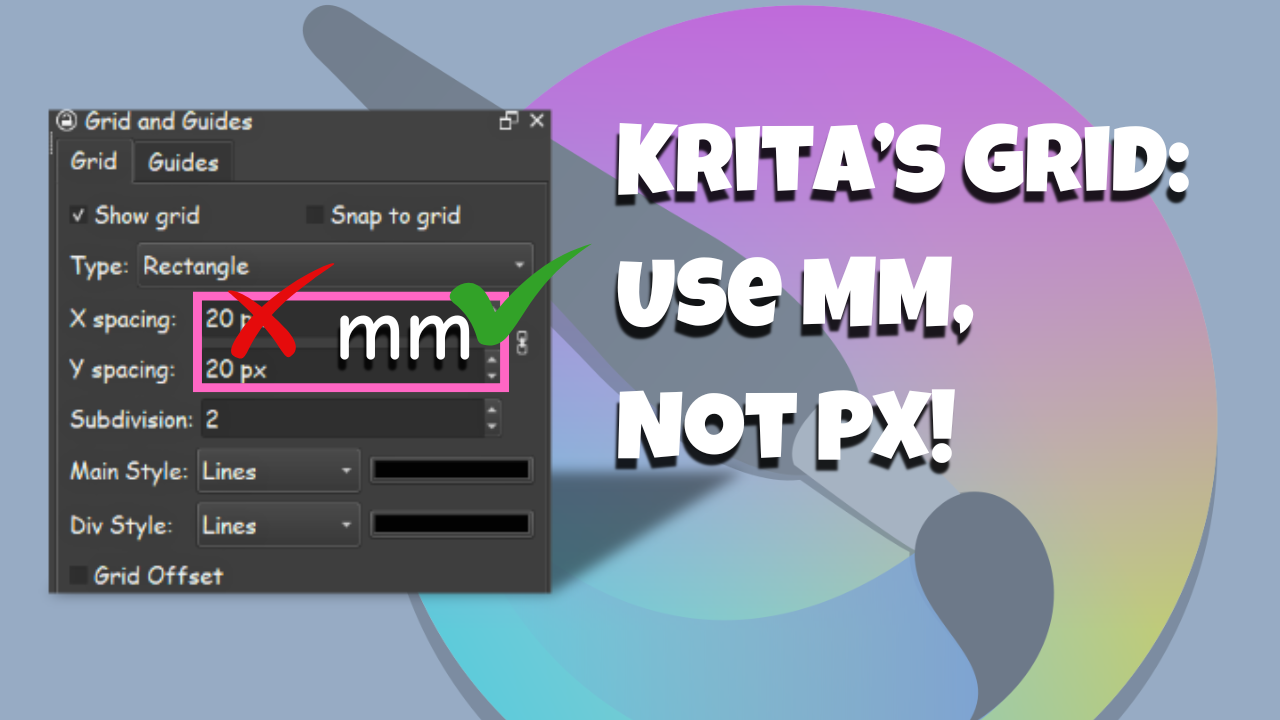 Krita Quick Tip: Create a Grid in Millimeters (Not Pixels!) 😮 ...