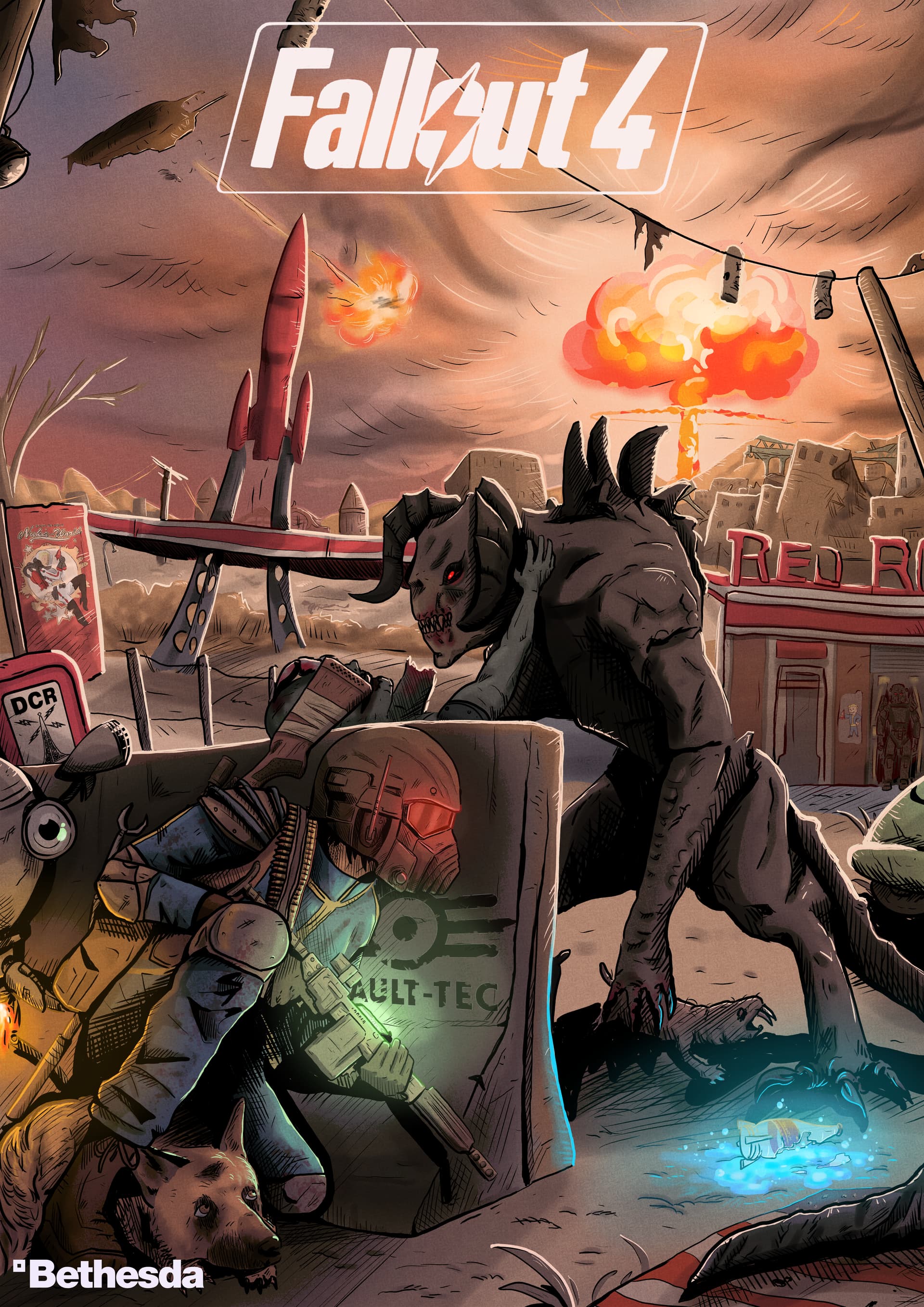 Fallout Fan Art By Jean Baptistedanse Fallout 4 Fan Art