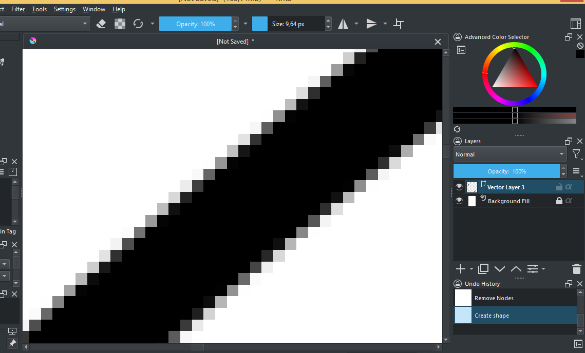 Raster Shapes Shows Up In Vector Layer General Questions Krita Artists