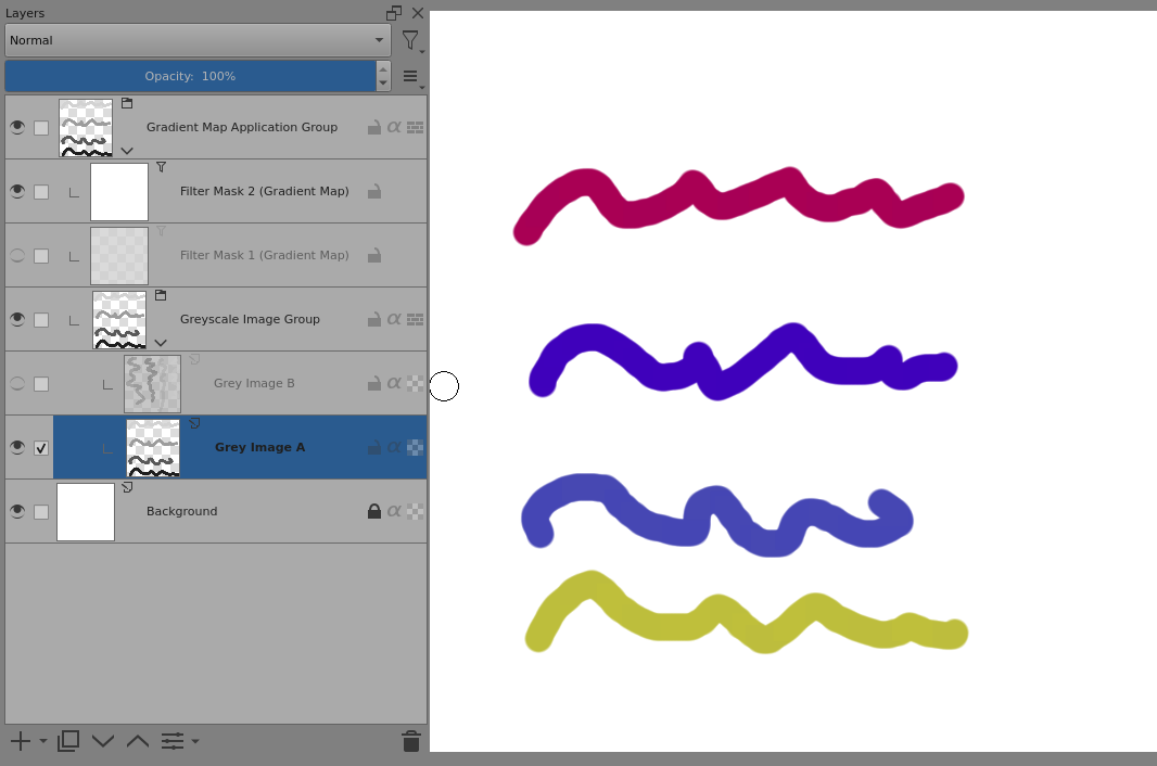 About groups and gradient maps - General Questions - Krita Artists