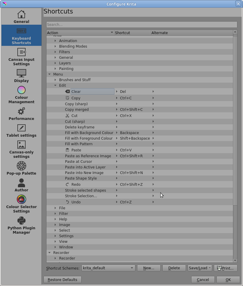 Menu "map"? - Input Device Support - Krita Artists