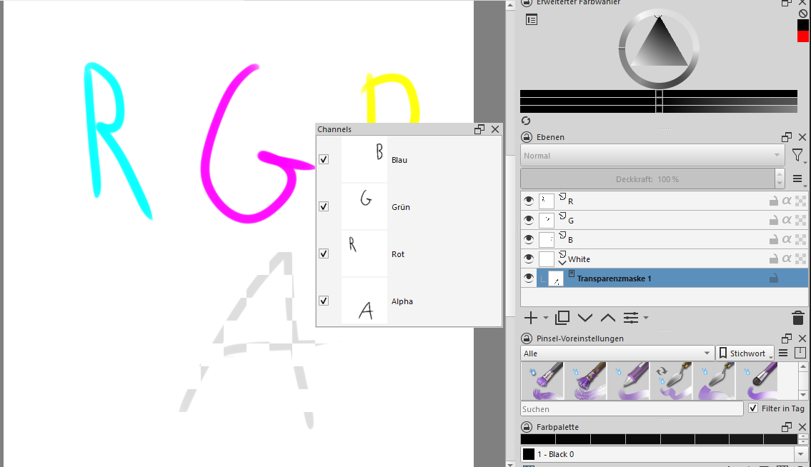 Seperate Channels - Alpha Channel - General Questions - Krita Artists