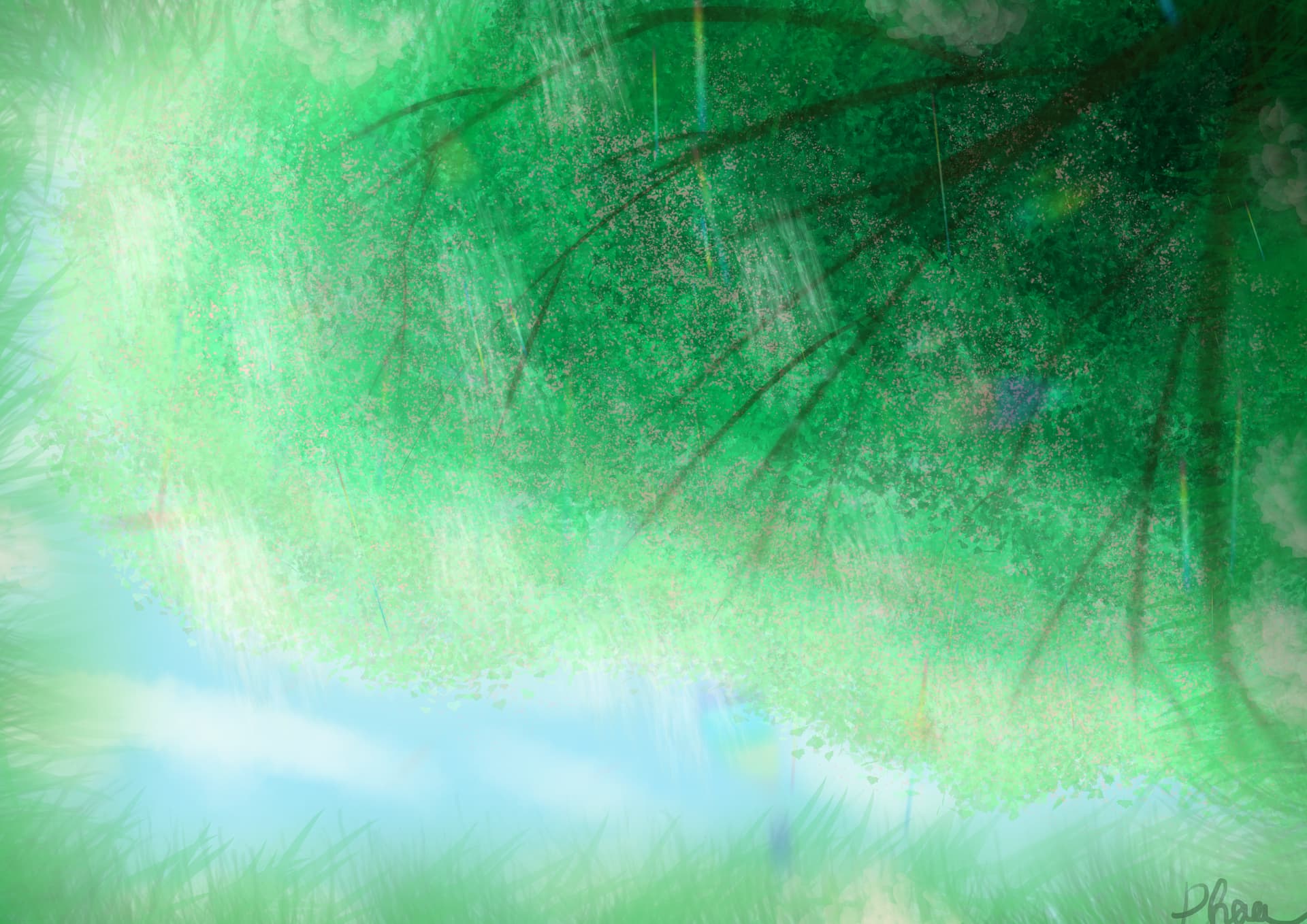 Tree (anime style) - Finished Artworks - Krita Artists