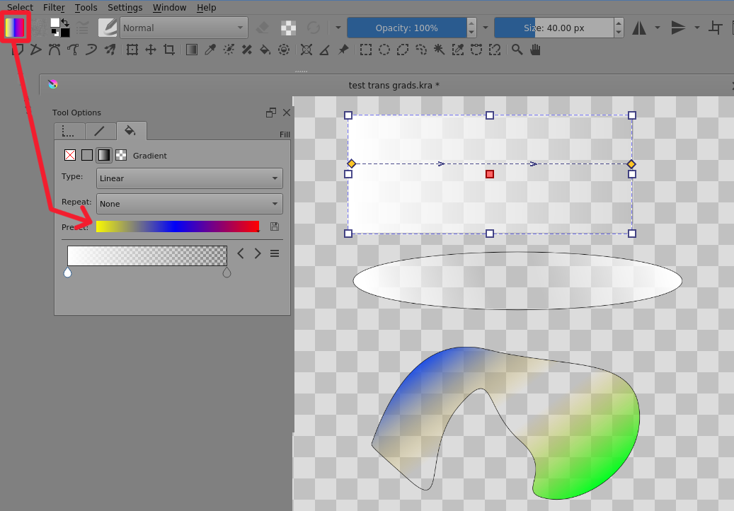 Can`t save gradient in vector painting - General Questions - Krita Artists