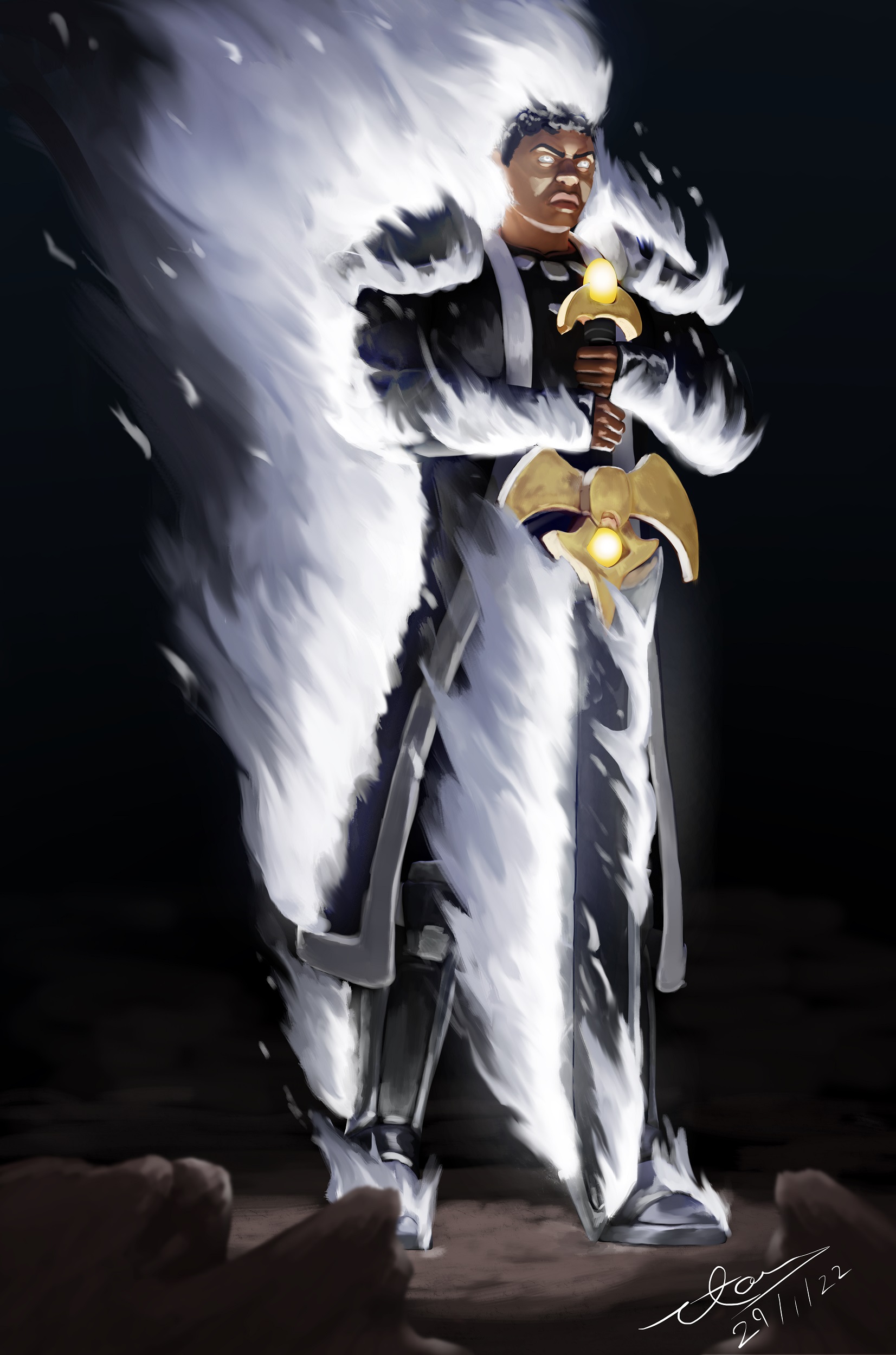 White Flames Commission - Finished Artworks - Krita Artists