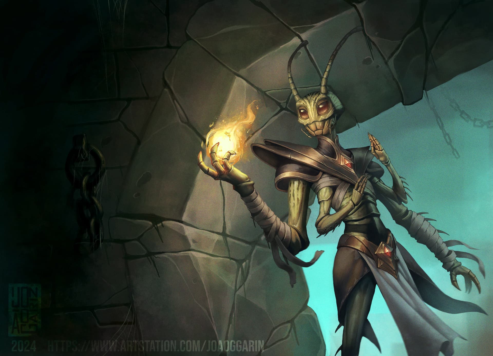 My attempt to make a full illustration, like a splash art or one of ...