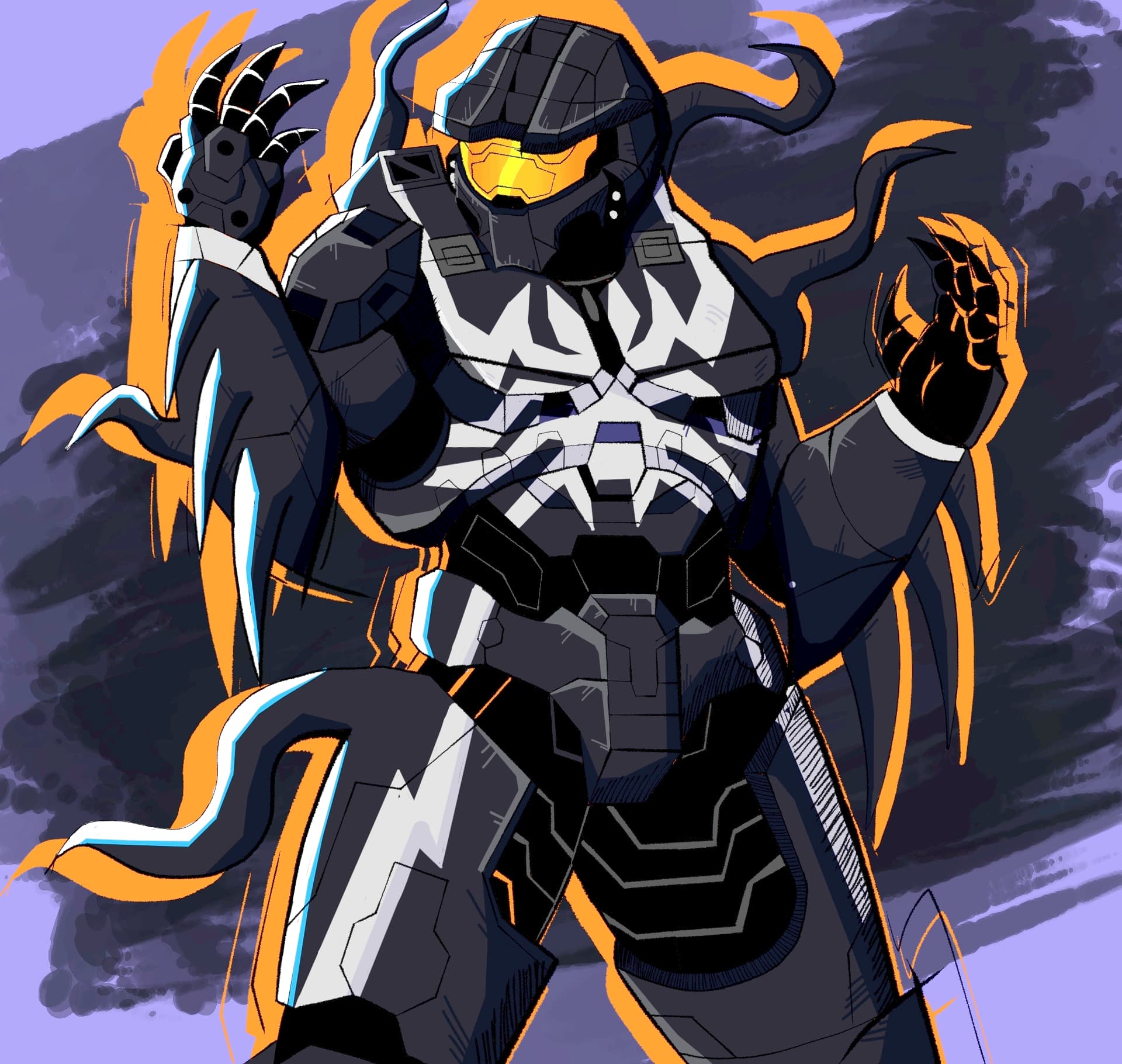 Master Chief Venomized - Finished Artworks - Krita Artists