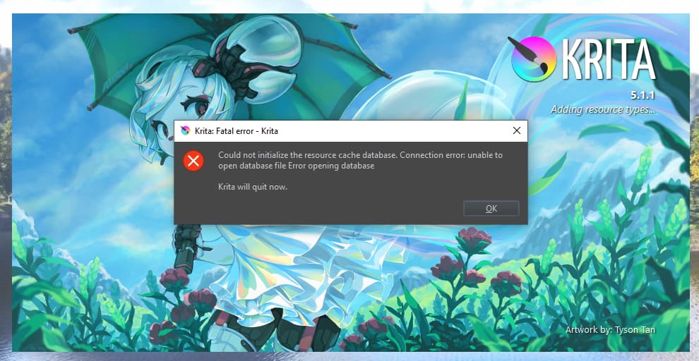 Krita Fatal Error General Questions Krita Artists