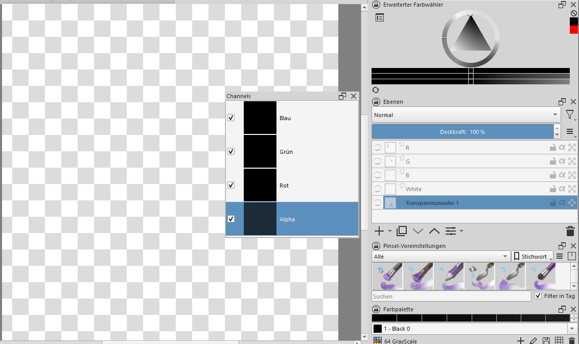 Seperate Channels - Alpha Channel - General Questions - Krita Artists
