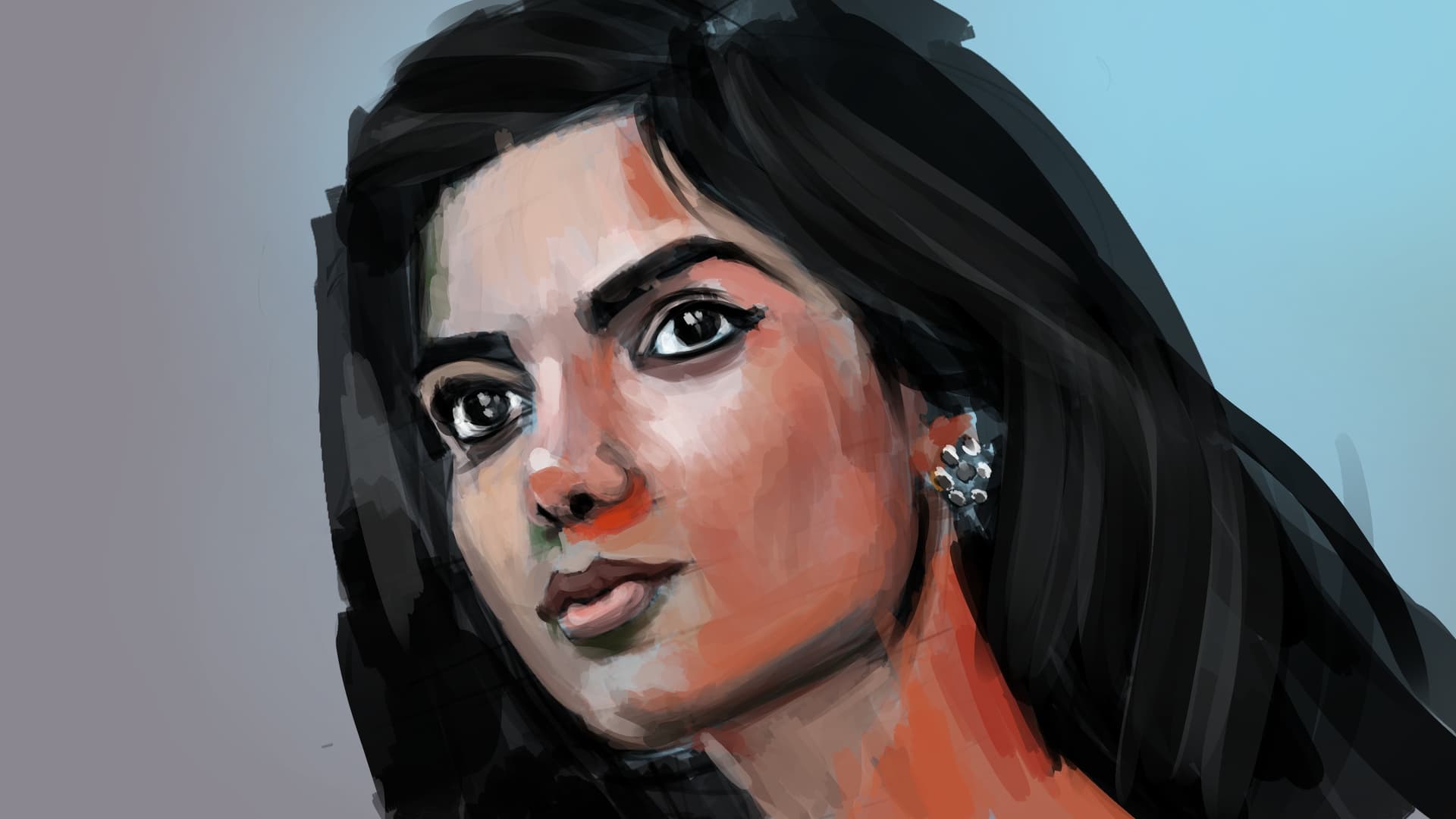 Stylised Portrait 13 Sept 2024 - Finished Artworks - Krita Artists