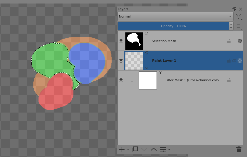 Contiguous Selection Tool treats the erased place as if it still had ...
