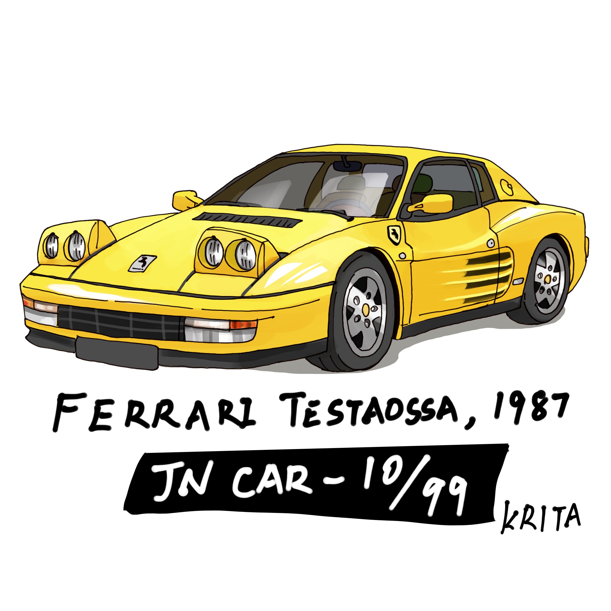 Car sketch by krita - sketchbook - Krita Artists
