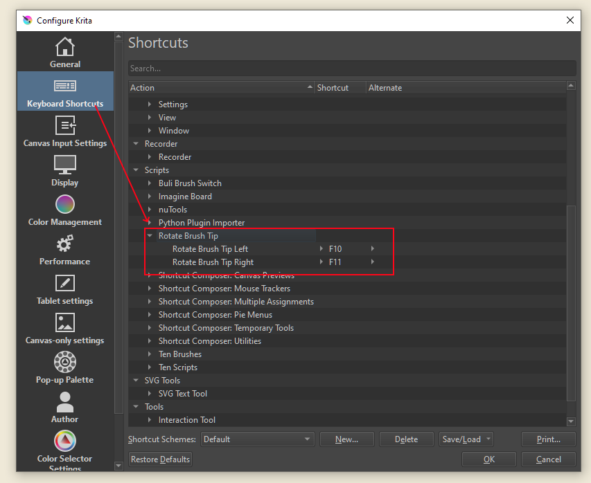 Rotate Brush Tip Extension Plugins Krita Artists