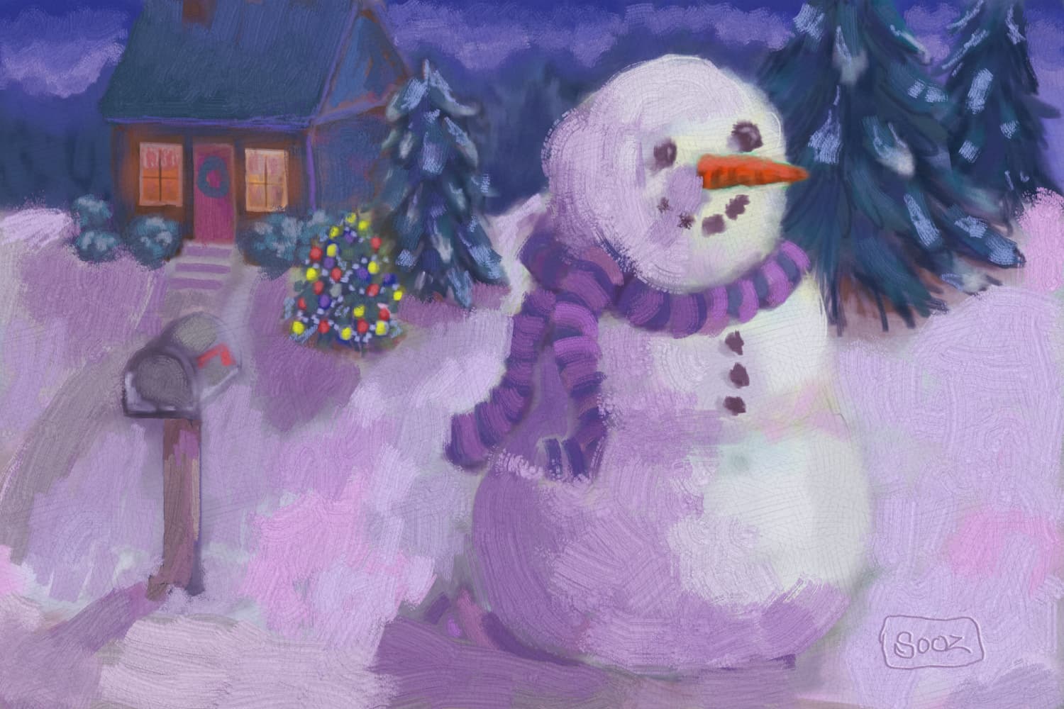Happy December 1 - Finished Artworks - Krita Artists
